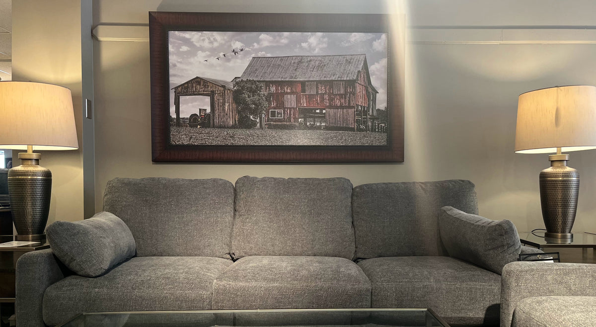 Lazyboy Extra deep & long Petra sofa + Chair and a half 2 pce clearanc – Wilson Furniture Oshawa