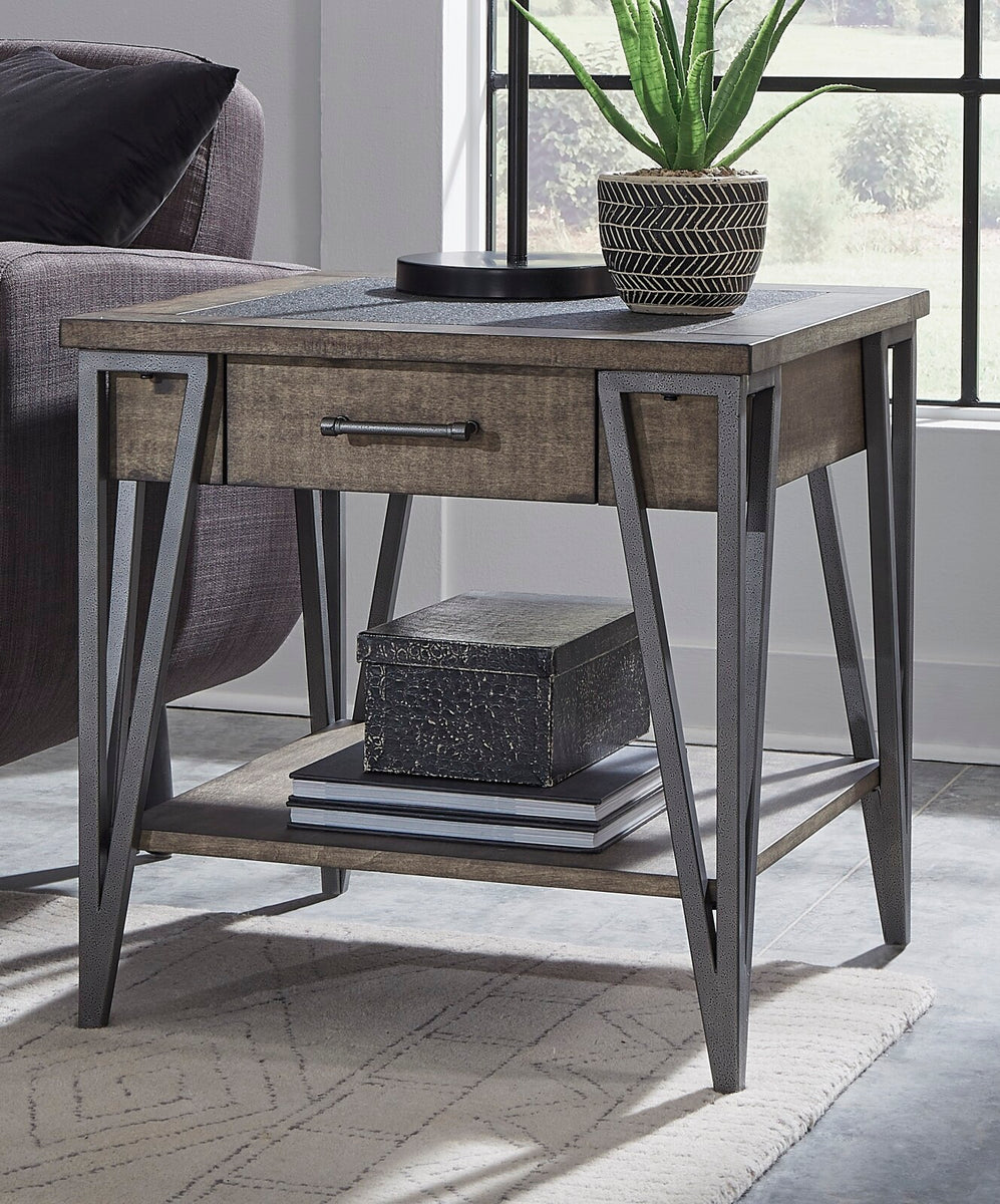 Industrial Collection Coffee and End Table 3 piece set – Wilson ...